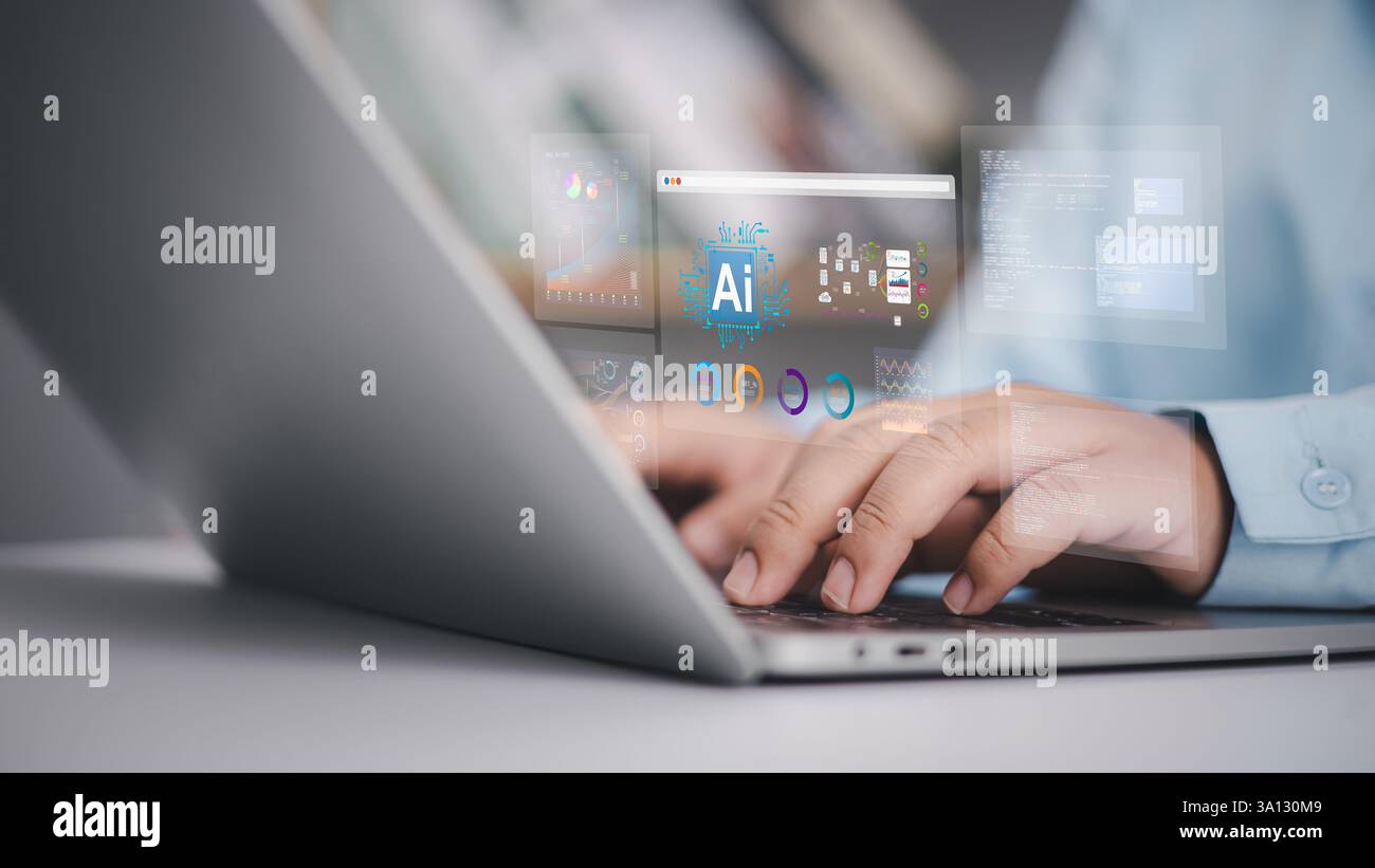 AI technology, Artificial intelligence in work to help efficiency ...