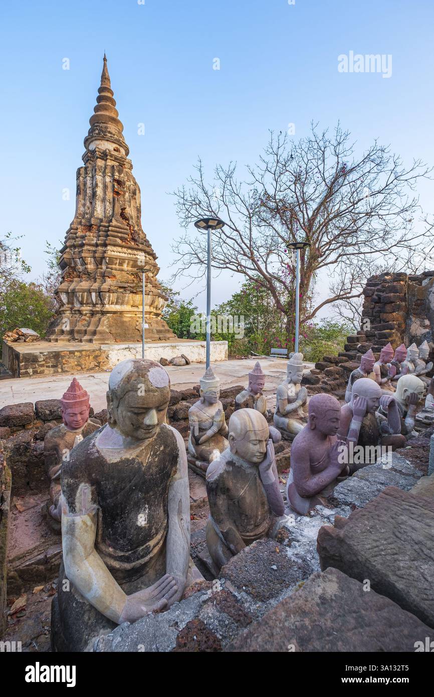 Cambodia, Kandal province, Oudong, former capital of Cambodia for ...