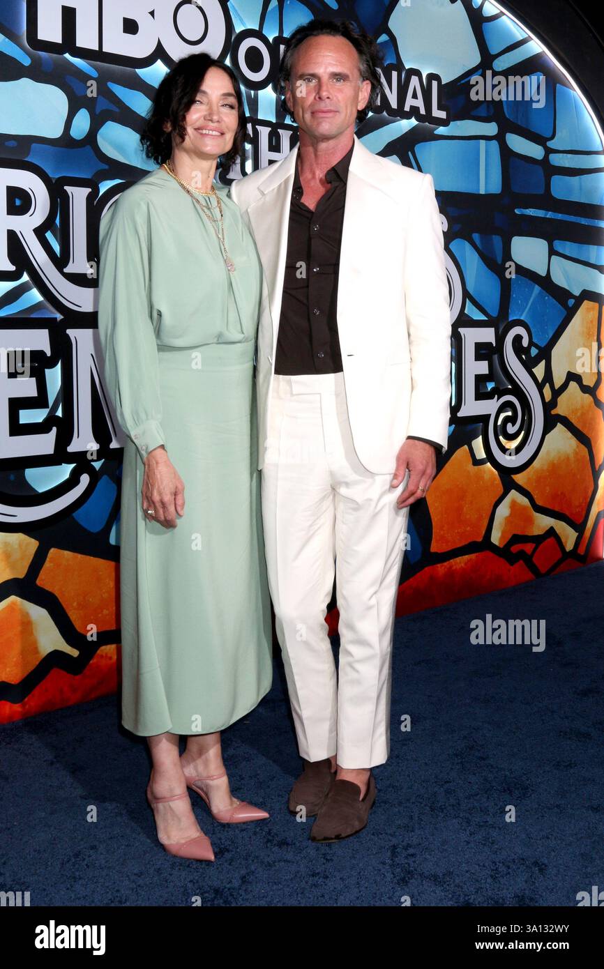 LOS ANGELES -MARCH 5, 2025: Nadia Conners, Walton Goggins at the The ...