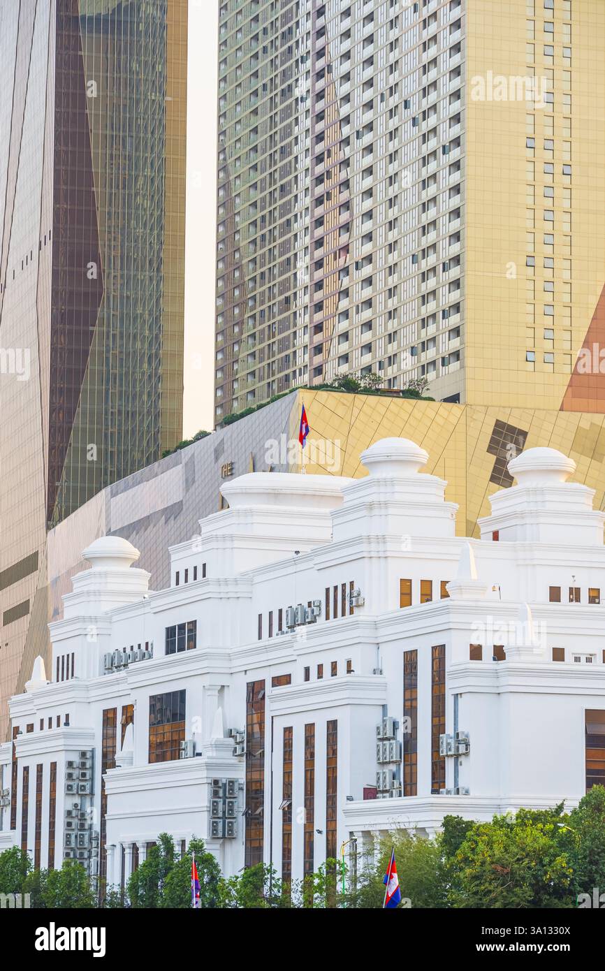 Cambodia, Phnom Penh, Chamkar Mon district, building of the Ministry of ...