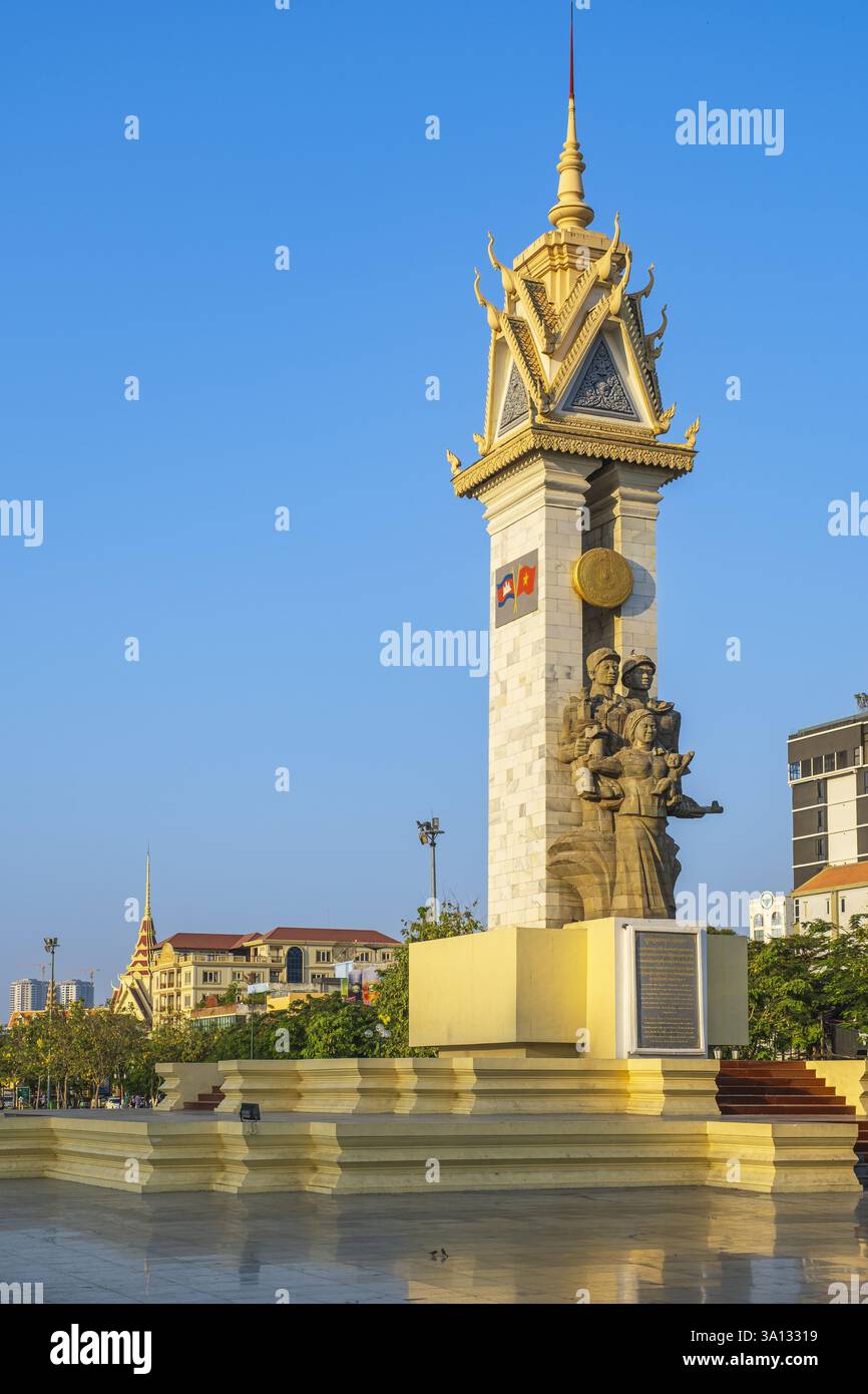 Cambodia, Phnom Penh, Wat Botum Park, Cambodia-Vietnam Friendship ...