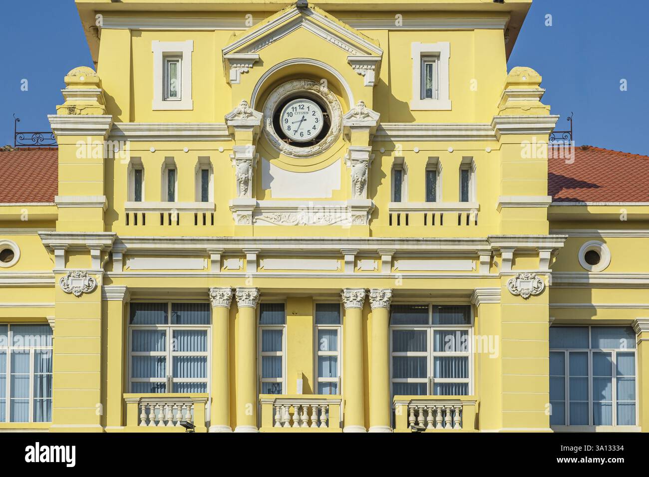 Cambodia, Phnom Penh, Wat Phnom area, the Central Post Office erected ...