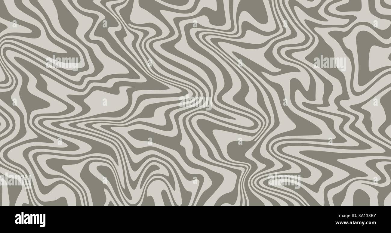 Vector Seamless Pattern with Melted Salted Caramel. Swirl Wavy ...