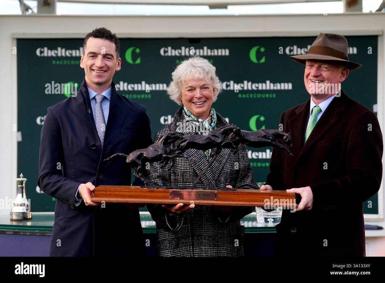 File photo dated 15-03-2024 of Willie Mullins poses for a photo with ...