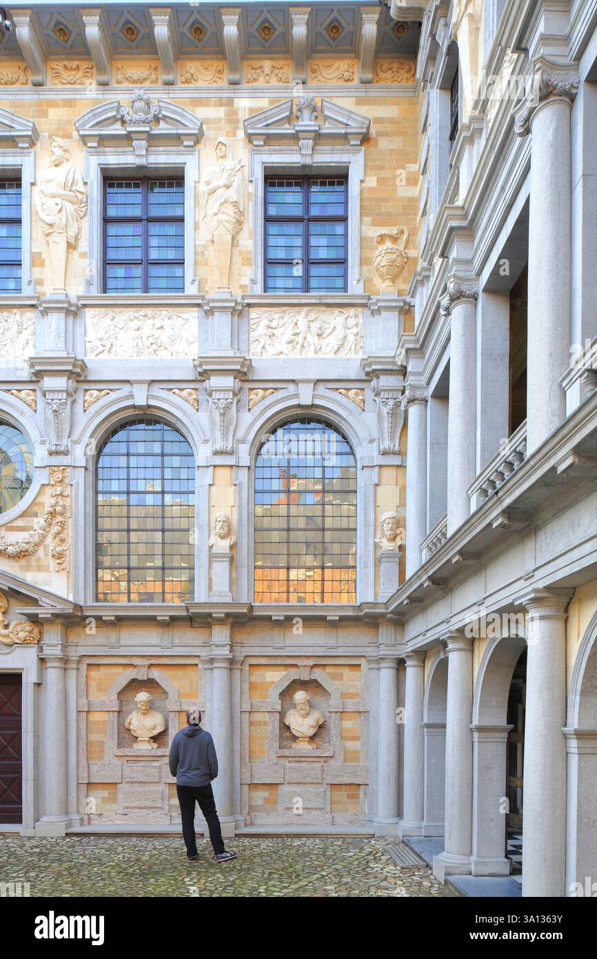 Belgium, Flanders, Antwerp, Rubens House (Rubenshuis), former 17th ...
