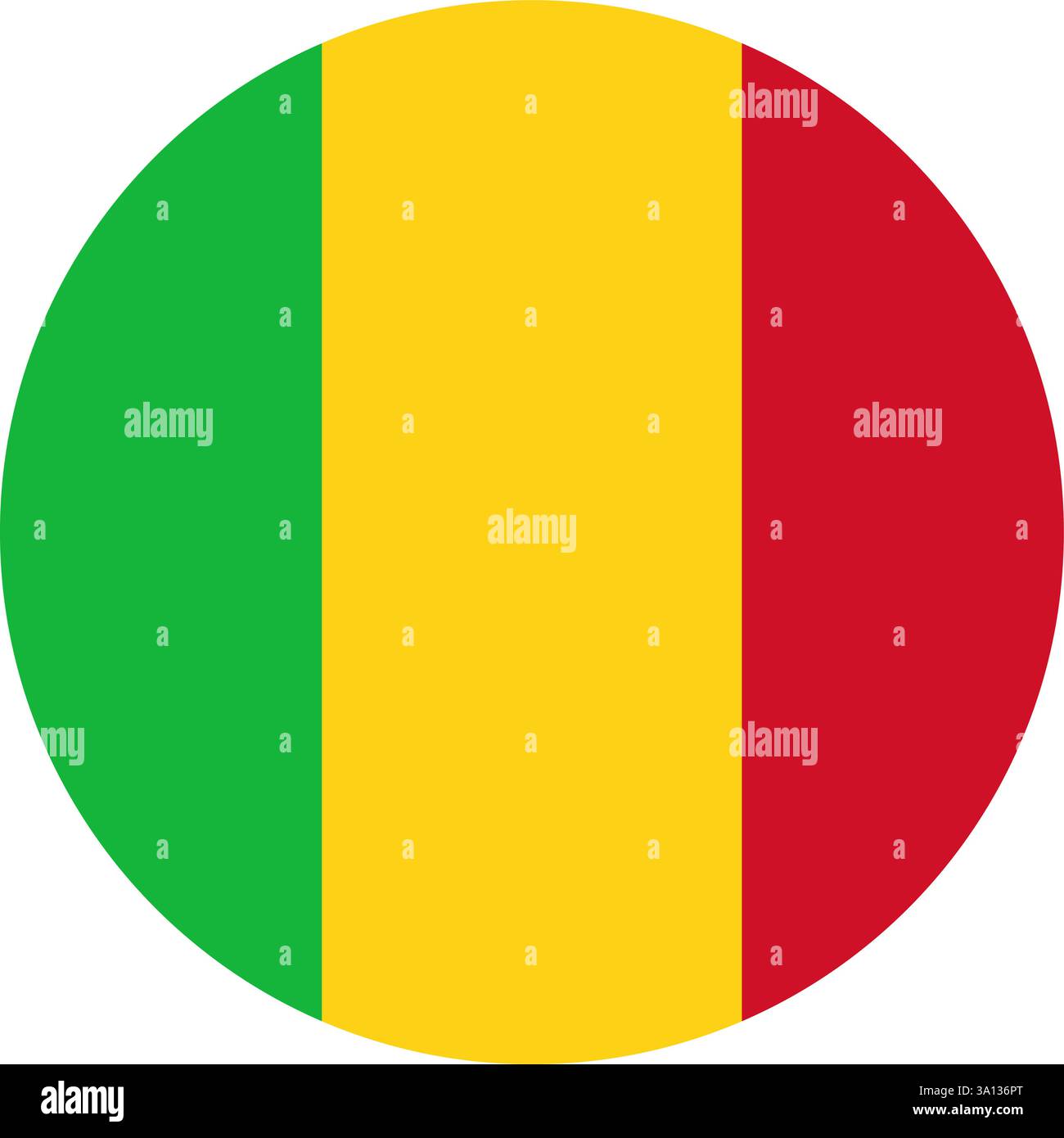 Mali round country flag Cut Out Stock Images & Pictures - Alamy