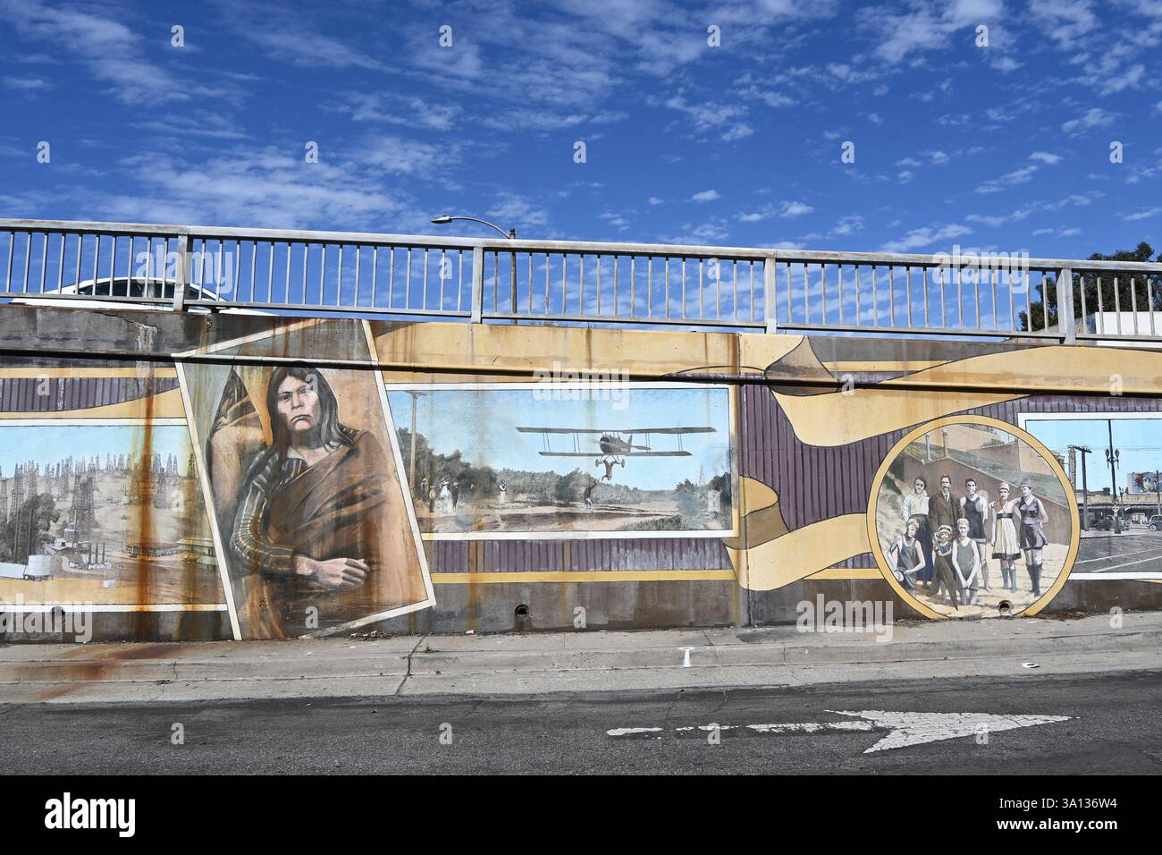 LONG BEACH, CALIFORNIA - 28 FEB 2025: Section of the 2-block-long ...