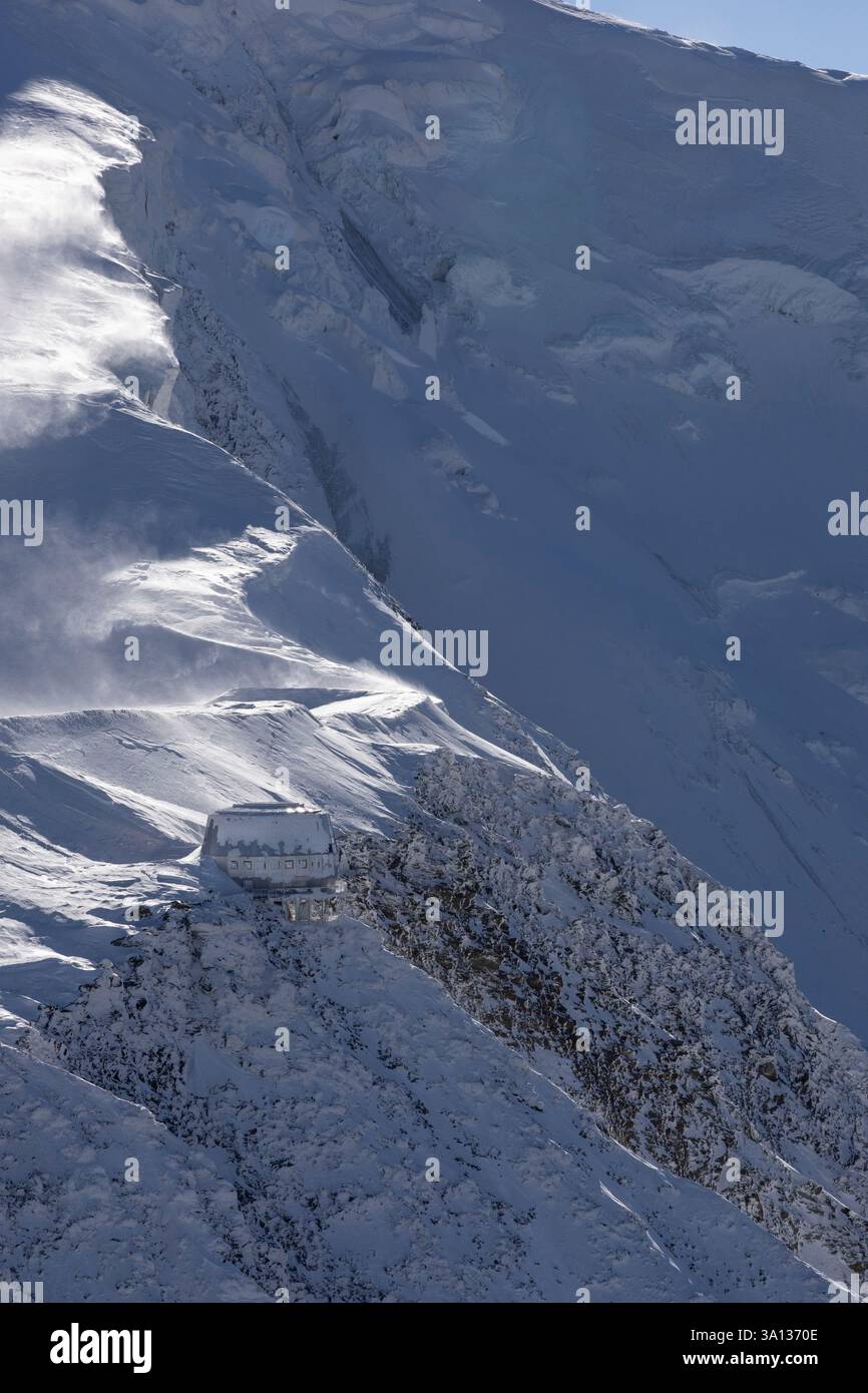 France, Haute Savoie, Chamonix Mont Blanc, The Goûter refuge (3835 m ...