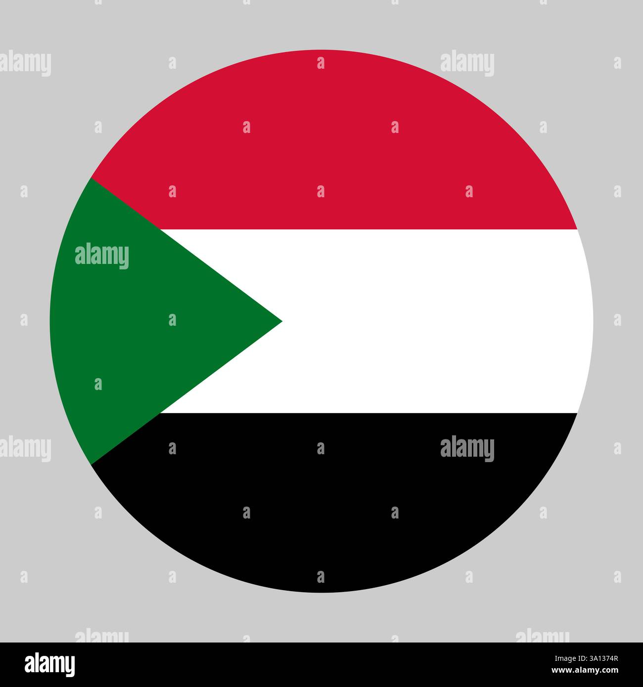 Flag of Sudan round shape, national symbol Stock Vector Image & Art - Alamy