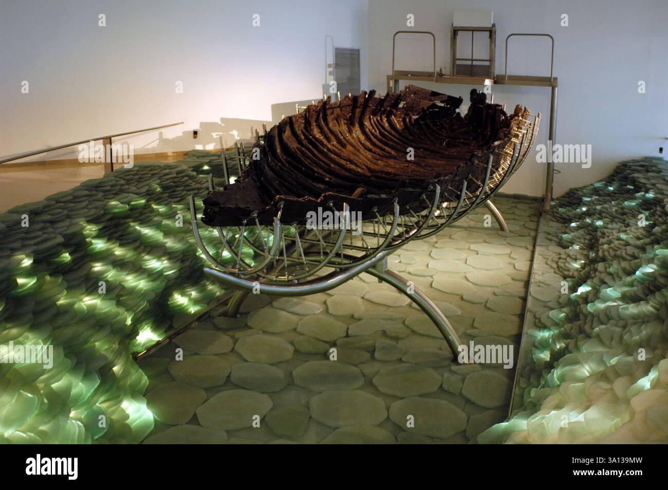The Ancient Galilee Fishing Boat, also known as the Jesus Boat from the ...
