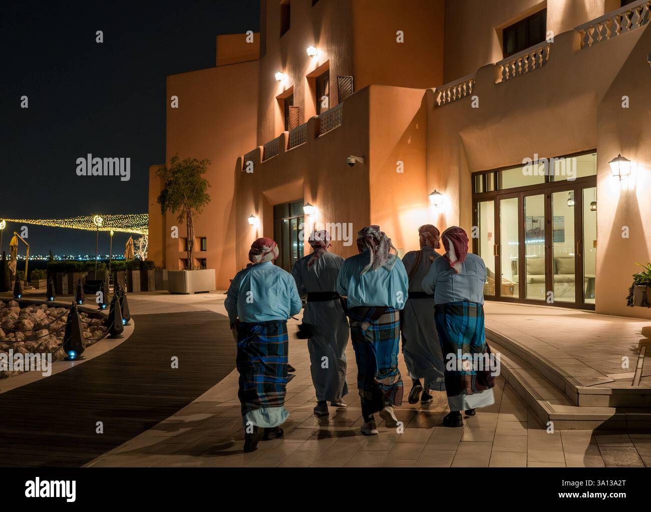 Ramadan Musaharati 2025 In Doha, Qatar Qatari men are playing ...