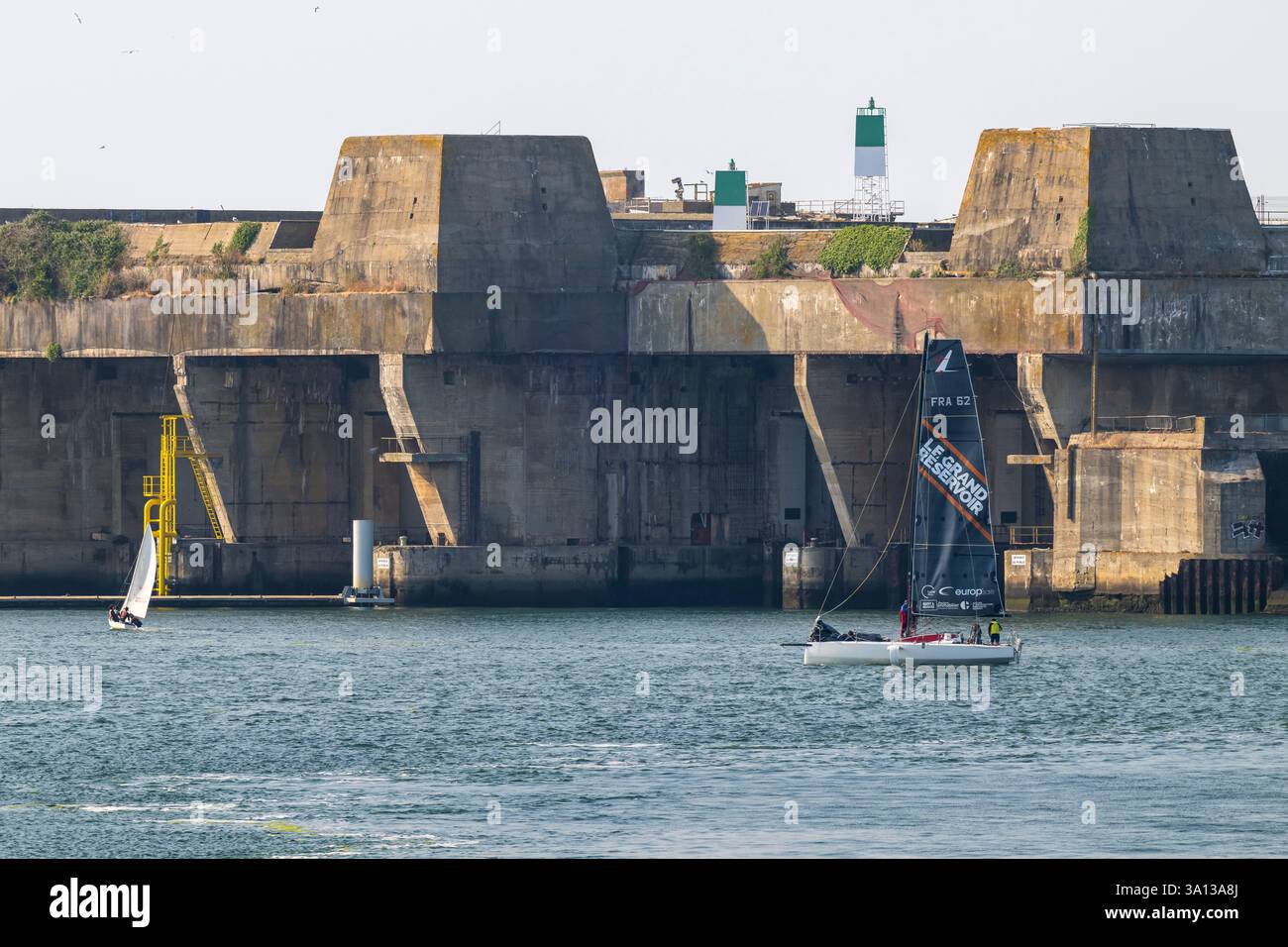 France, Morbihan, Lorient, Lorient La Base, former submarine base built ...