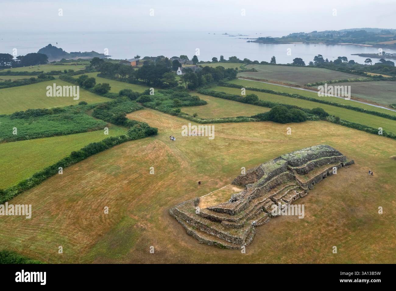 France, Finistère, Morlaix bay, Kernehelen peninsula, 6000 years old ...