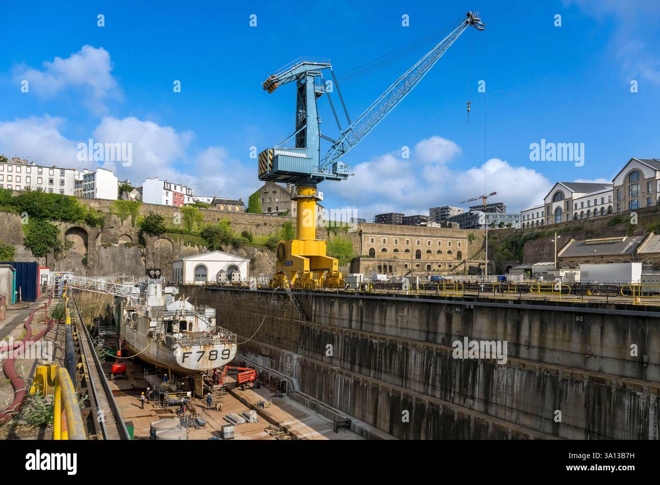 France, Finistère, Brest, the arsenal, the military port is a naval ...
