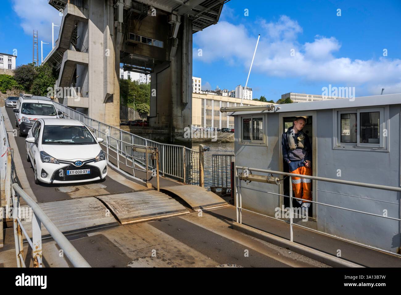 France, Finistère, Brest, the arsenal, the military port is a naval ...