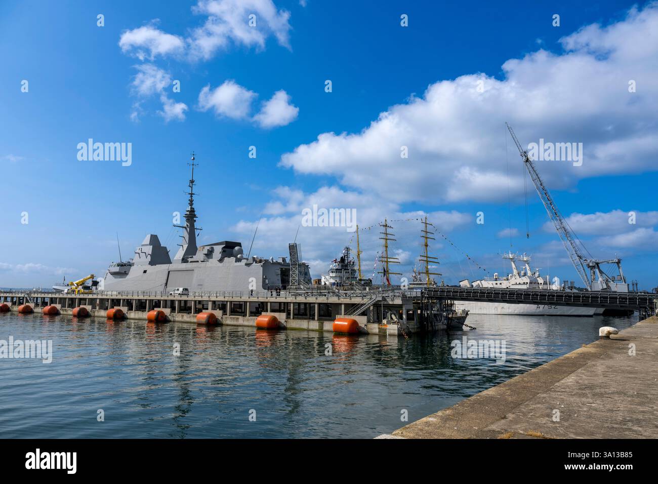 France, Finistère, Brest, the arsenal, the Rade-Abri of the military ...