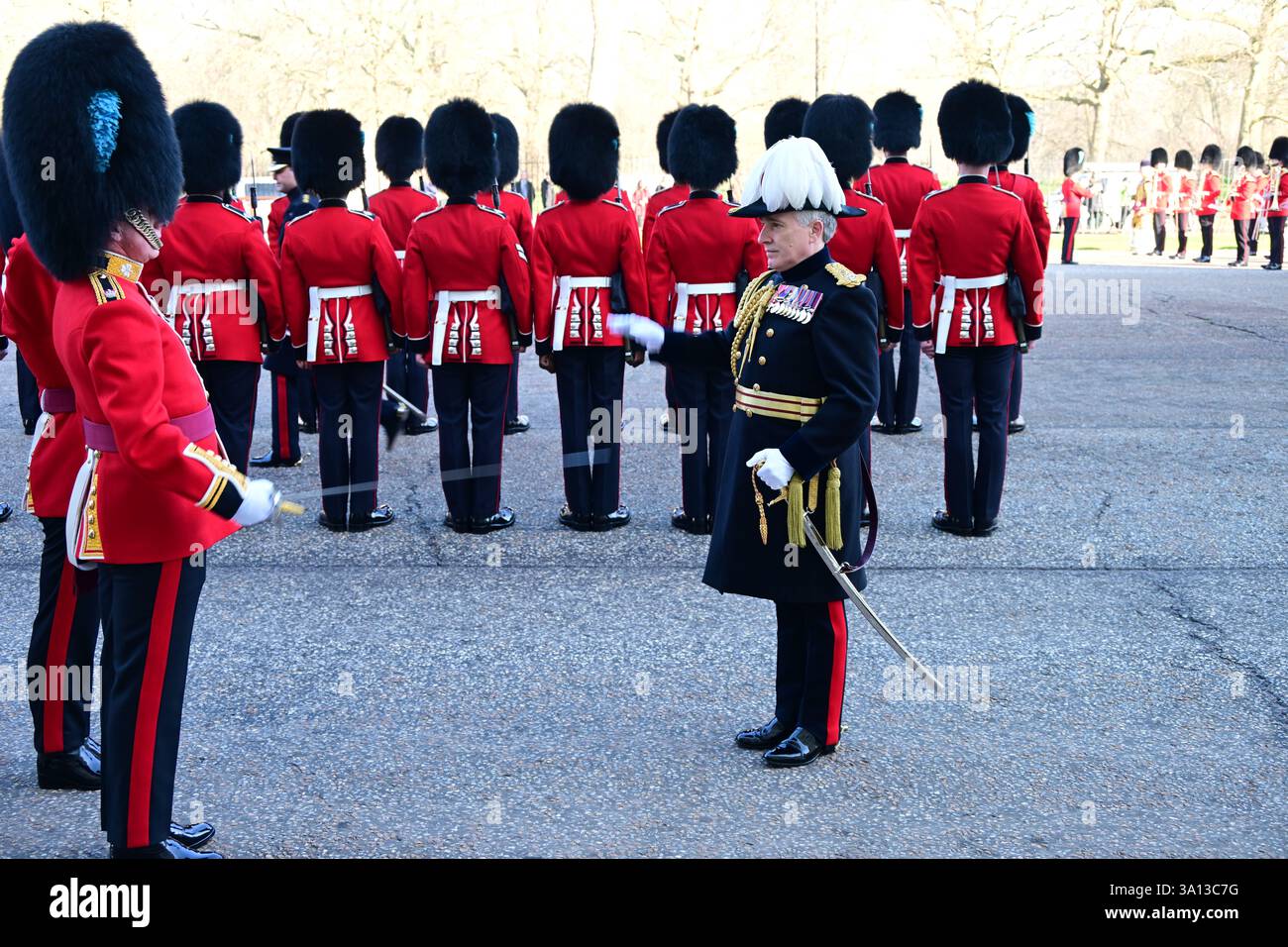 Wellington Barracks, London, UK. 6th March, 2025. Annual inspection of ...