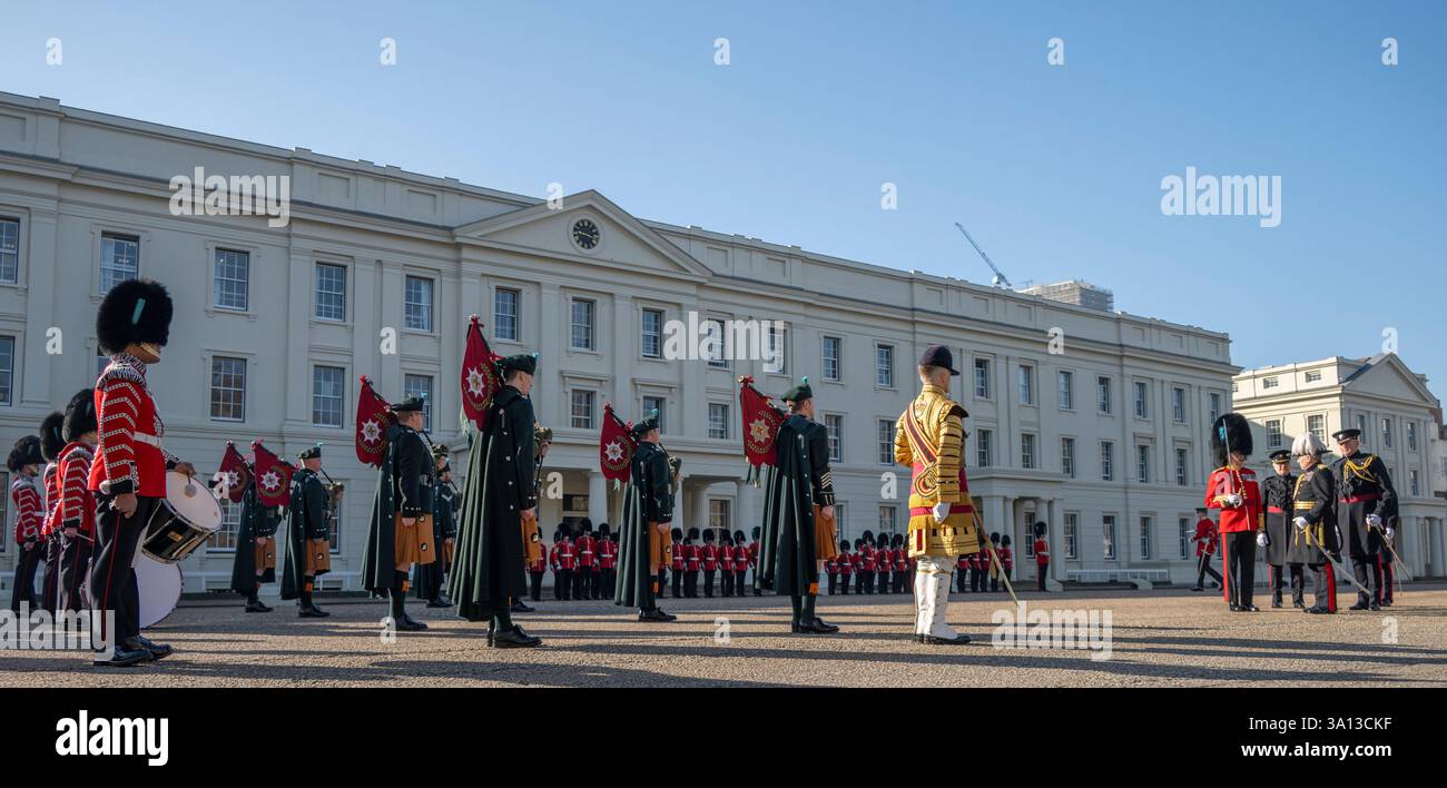 Wellington Barracks, London, UK. 6th March, 2025. Annual inspection of ...