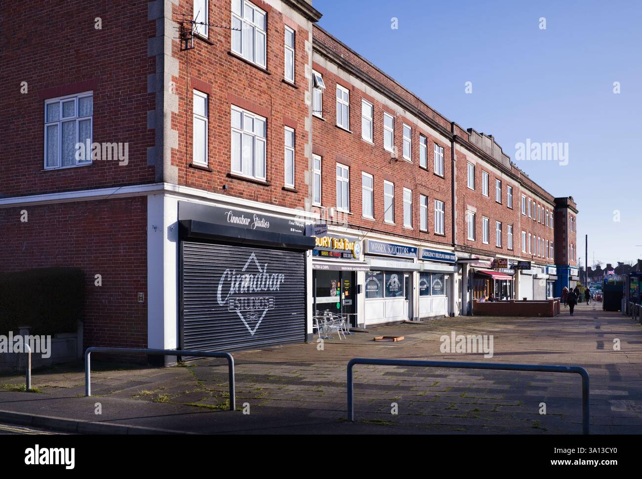 Built in 1935 block of shops and flats at the end of the Highbury ...