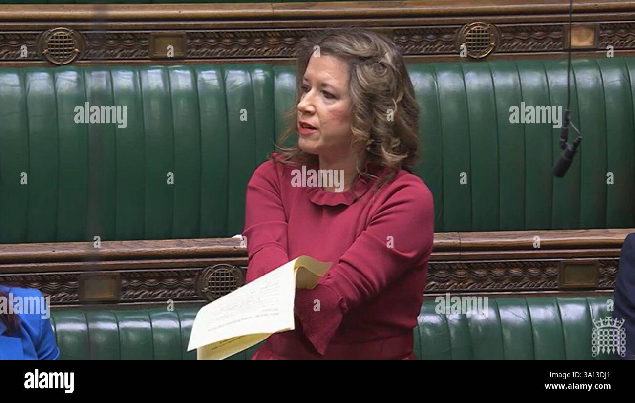 Screen grab of Dr Marie Tidball taking part in the International Women ...