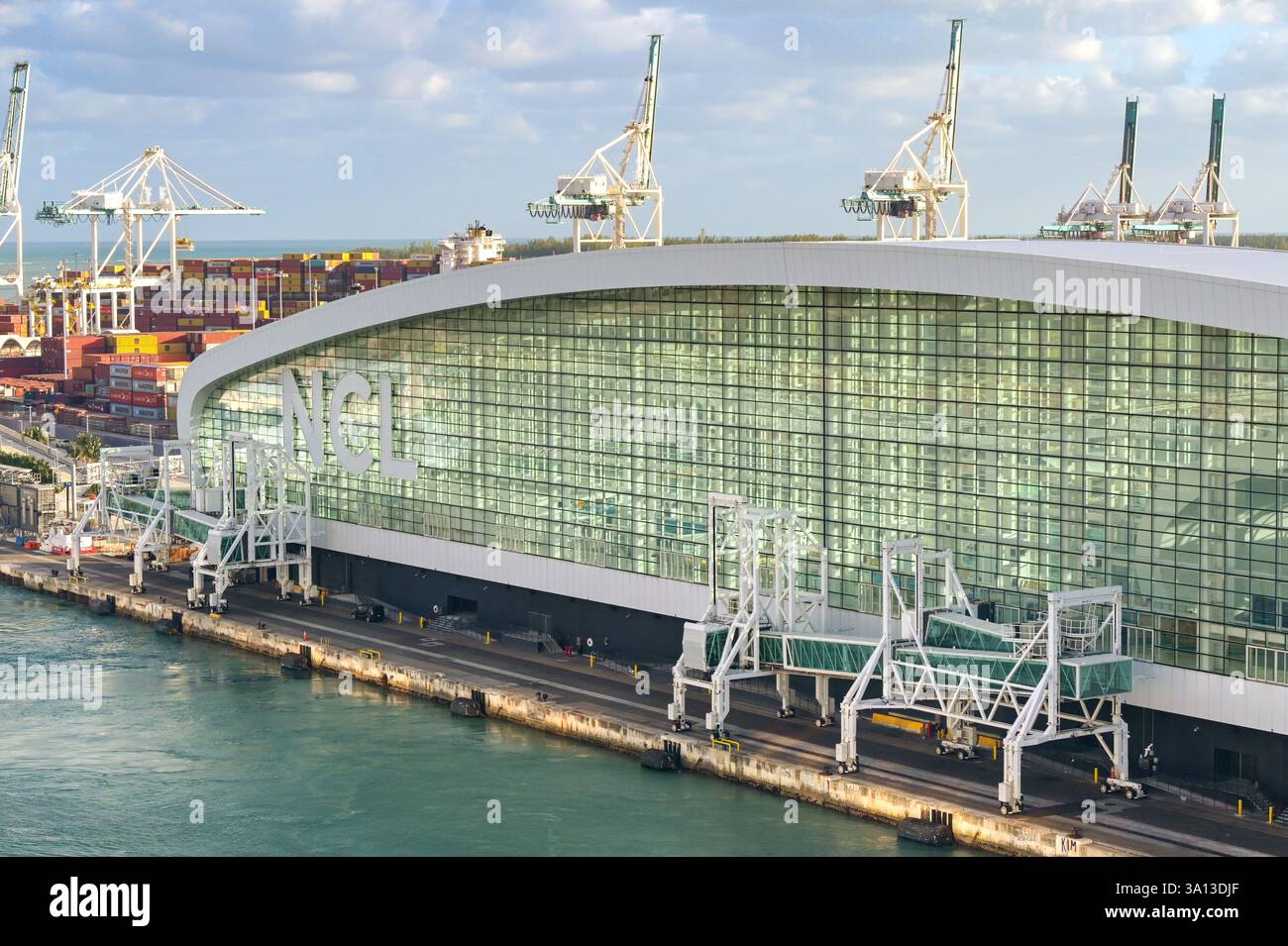 Miami, Florida, USA - 4 January 2025: Exterior view of the cruise ...