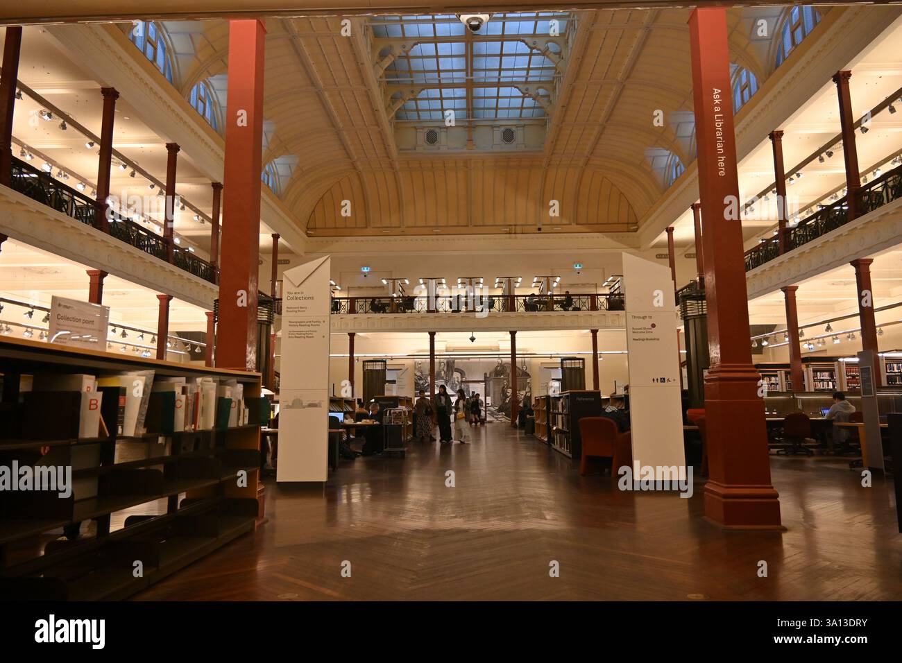 The interior of State Library Victoria, Australia's oldest public ...