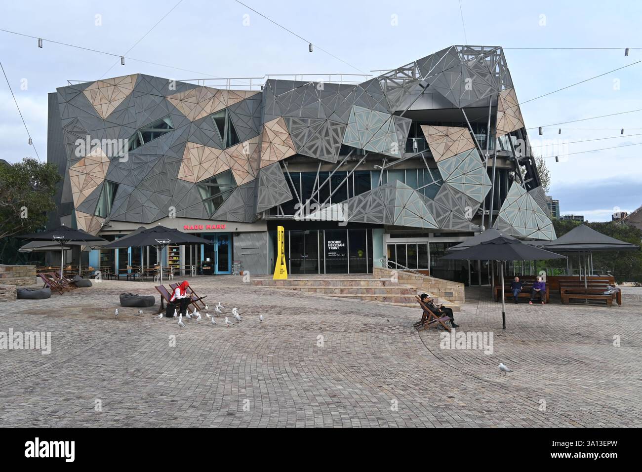 The exterior of ACMI, Australian Centre for the Moving Image in ...