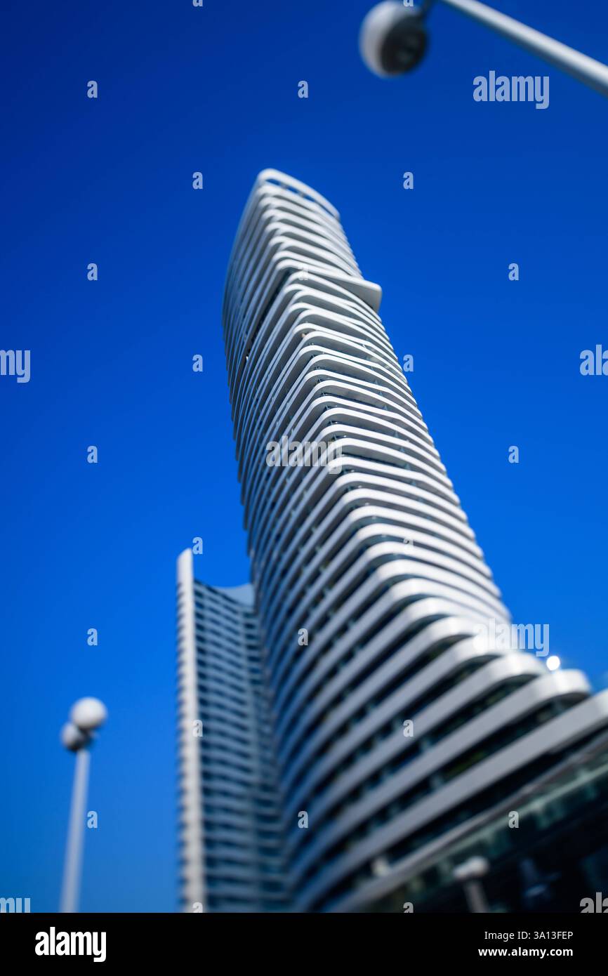 vienna, austria, 05 march 2025, high rise building danube flats ...