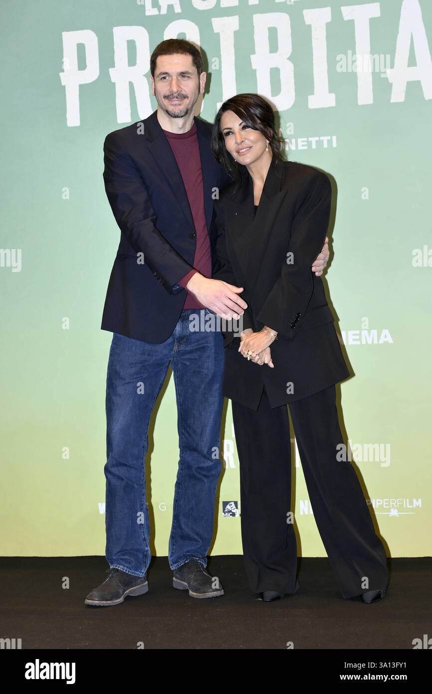 Rome, Italy. 06th Mar, 2025. Rome, Eden Hotel, photocall film "The Forbidden City". In the photo ...