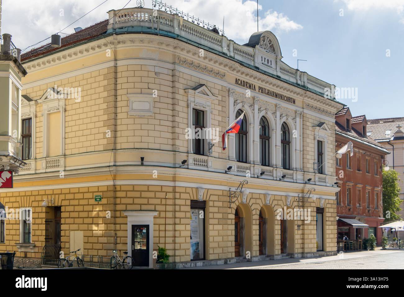 The facade of Academia Philharmonicorum, Philharmonic Hall, the main ...