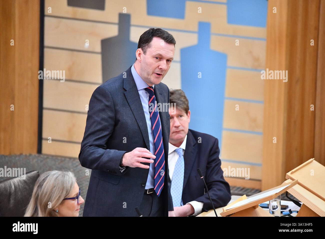 Edinburgh, Scotland, UK. 6 March 2025. PICTURED: Russell Findlay MSP ...