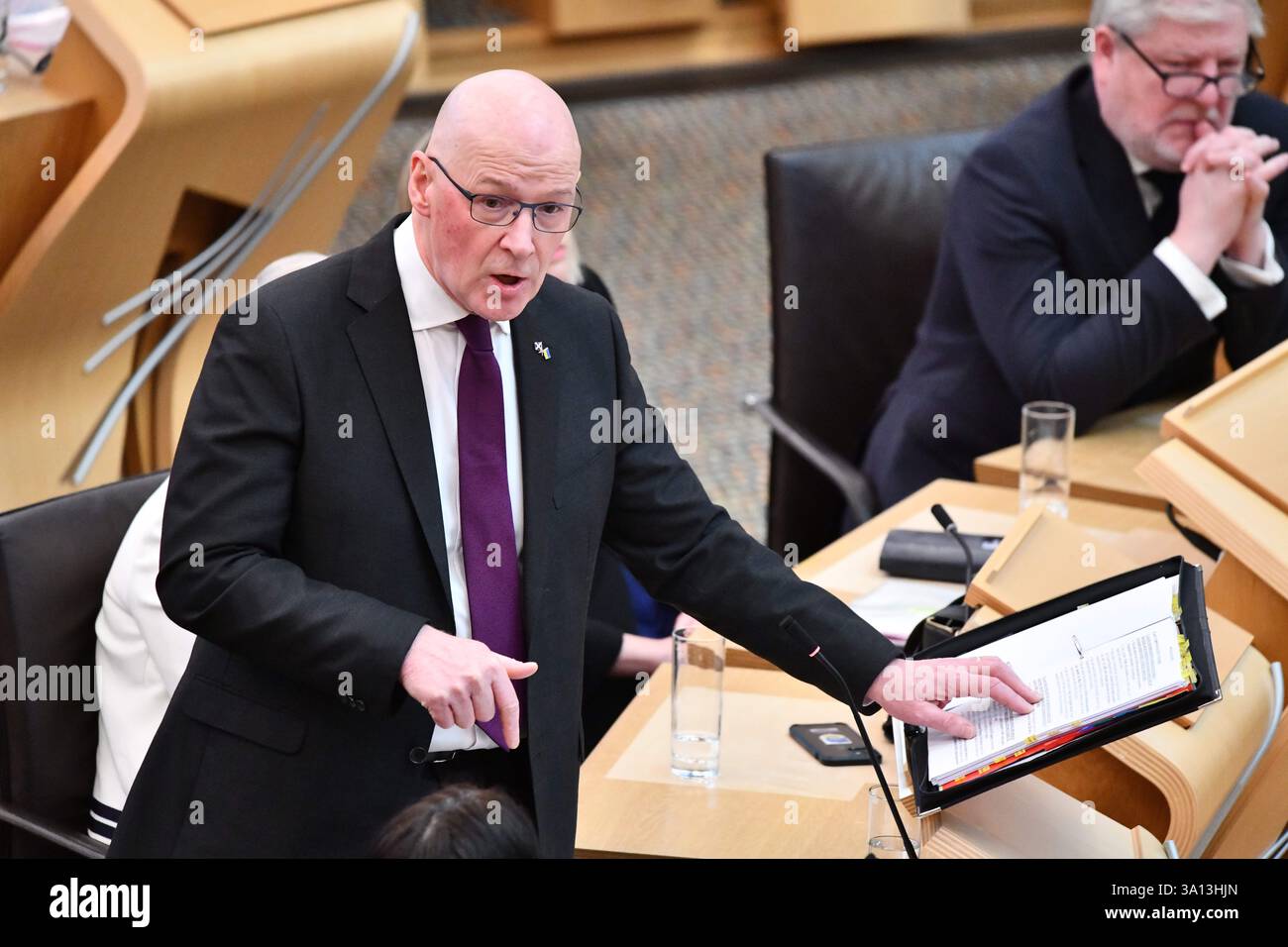 Edinburgh, Scotland, UK. 6th Mar, 2025. PICTURED: John Swinney MSP ...