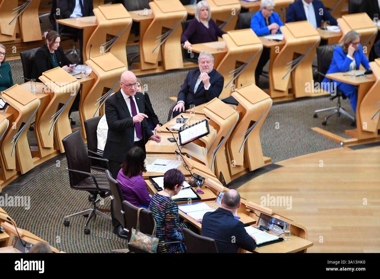 Edinburgh, Scotland, UK. 6th Mar, 2025. PICTURED: John Swinney MSP ...