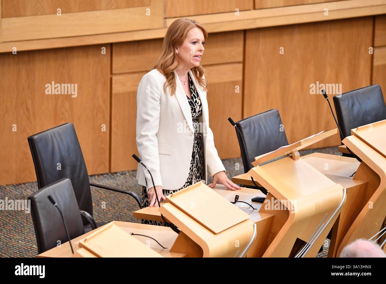Edinburgh, Scotland, UK. 6th Mar, 2025. PICTURED: Ash Regan MSP, Alba ...