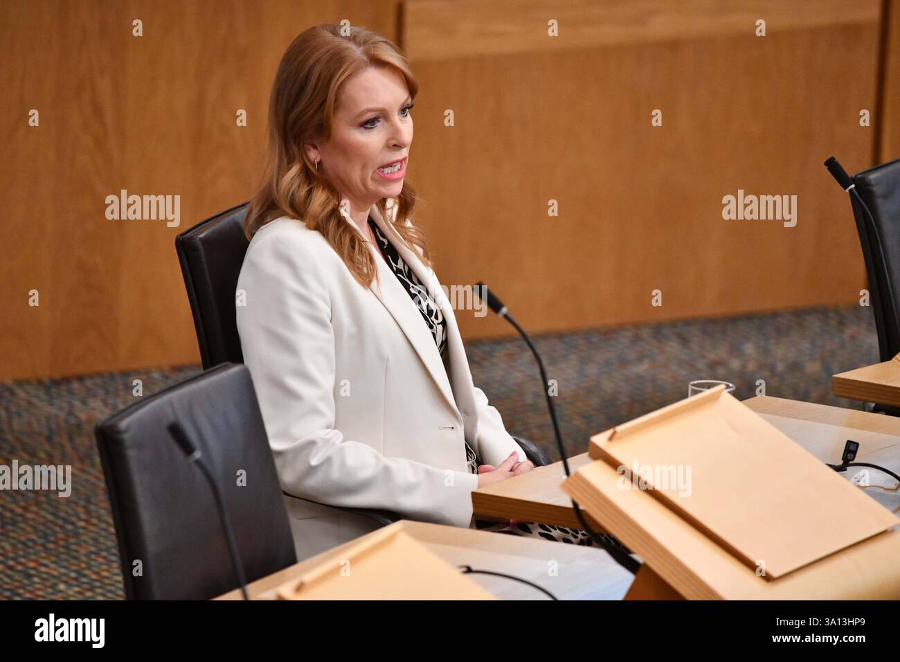 Edinburgh, Scotland, UK. 6th Mar, 2025. PICTURED: Ash Regan MSP, Alba ...