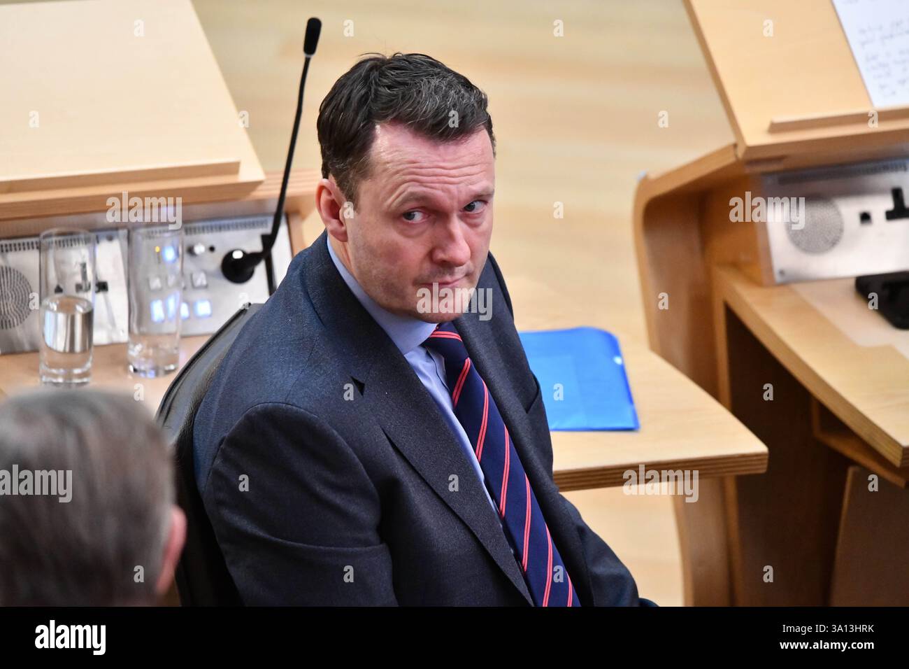 Edinburgh, Scotland, UK. 6 March 2025. PICTURED: Russell Findlay MSP ...