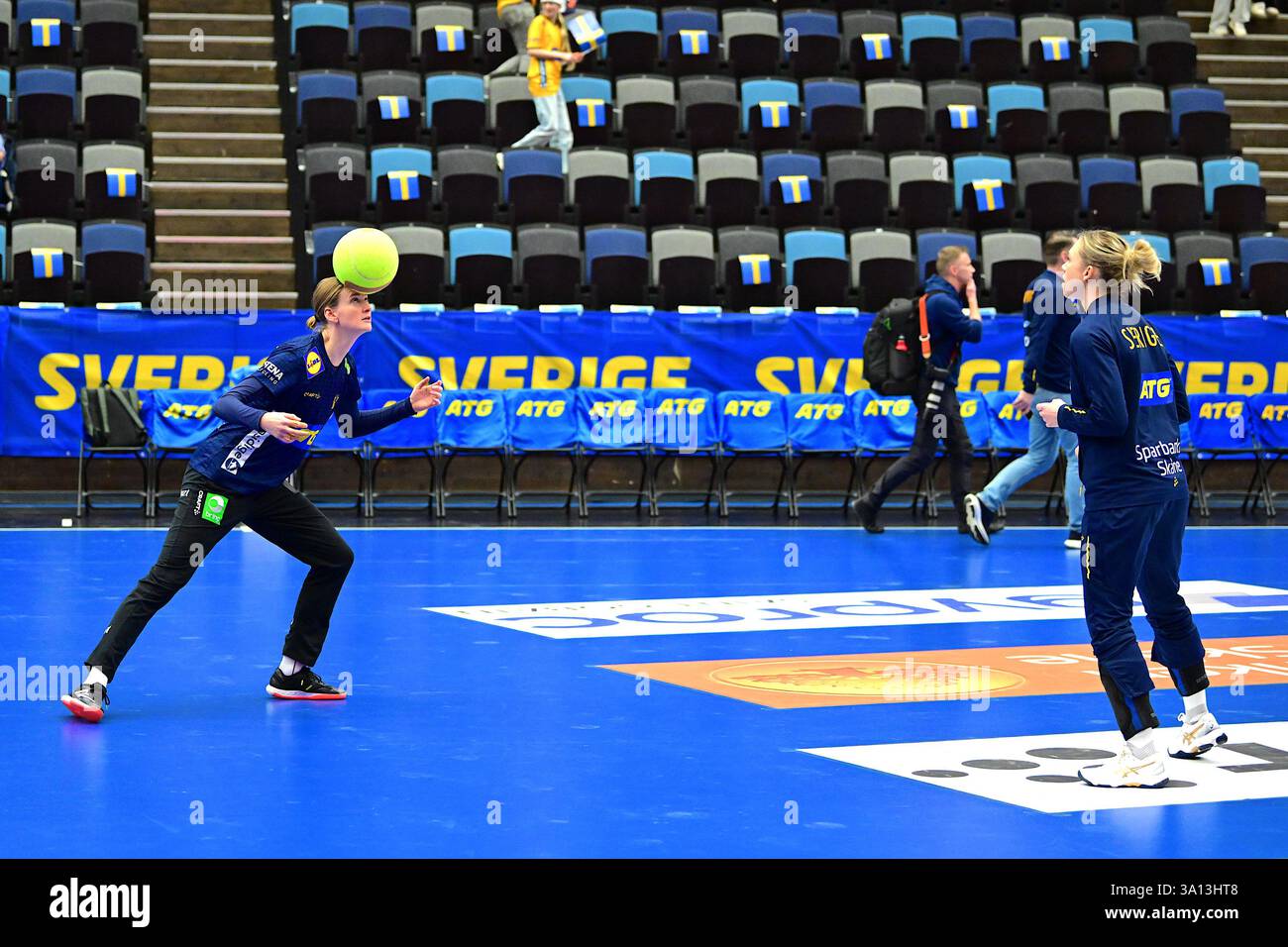 Nykoping, Sweden, March 6th 2025: Johanna Bundsen (1 Sweden) and Jenny ...
