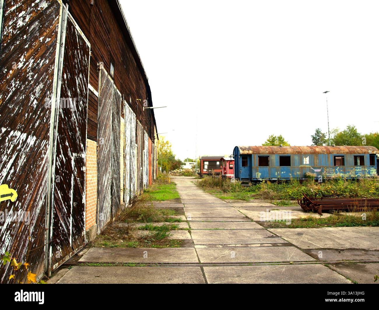 The old train museum in Heilbronn Germany Stock Photo - Alamy