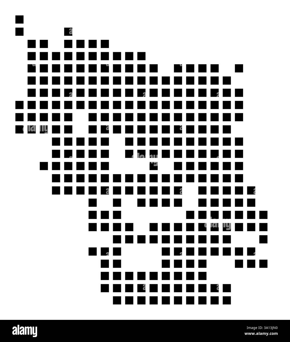 Symbol Map of the City Tucson (Arizona) showing the city with a pattern ...
