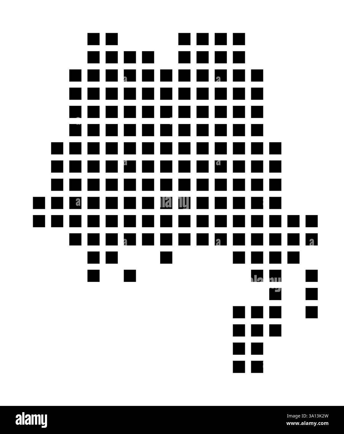 Symbol Map of the City Deltona (Florida) showing the city with a ...