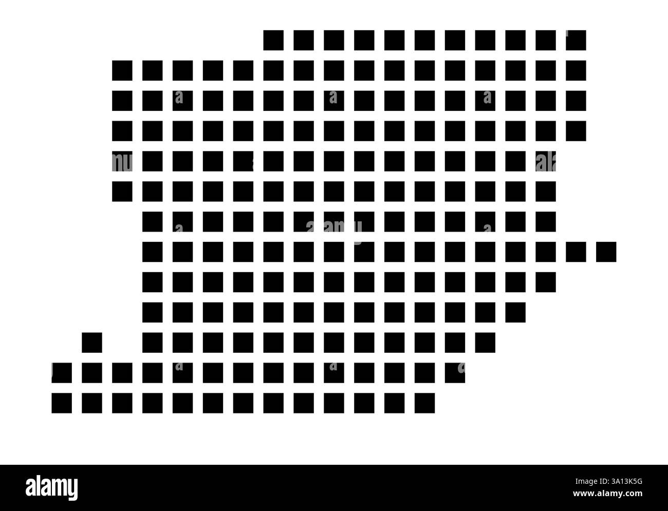 Symbol Map of the City Miami Gardens (Florida) showing the city with a ...