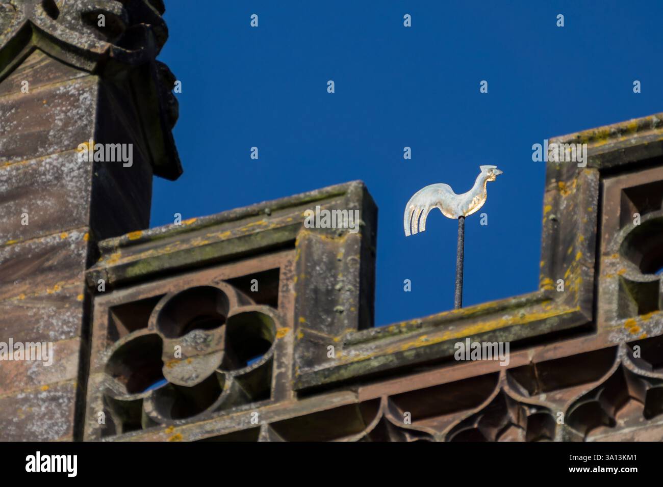 Golden weathercock on church hi-res stock photography and images - Alamy