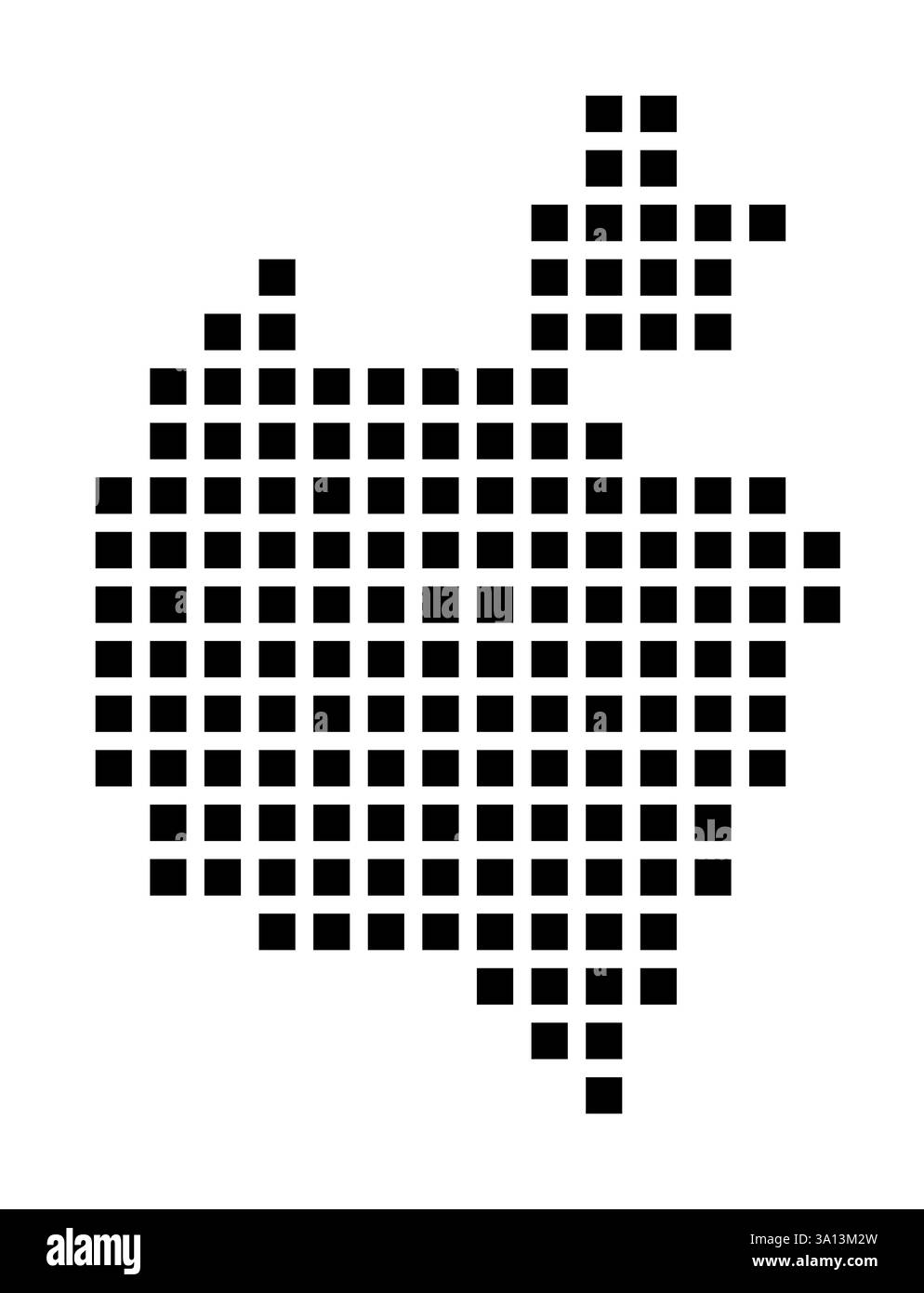 Symbol Map of the City Stonecrest (Georgia) showing the city with a ...