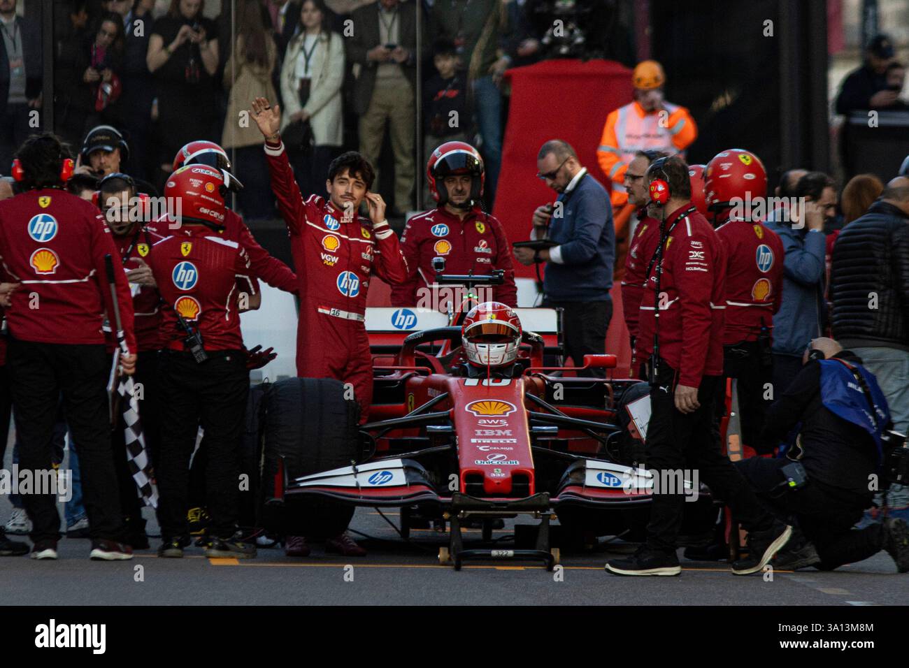 Nella foto Charles Leclerc pilota di Formula 1 Milano - Italia ...