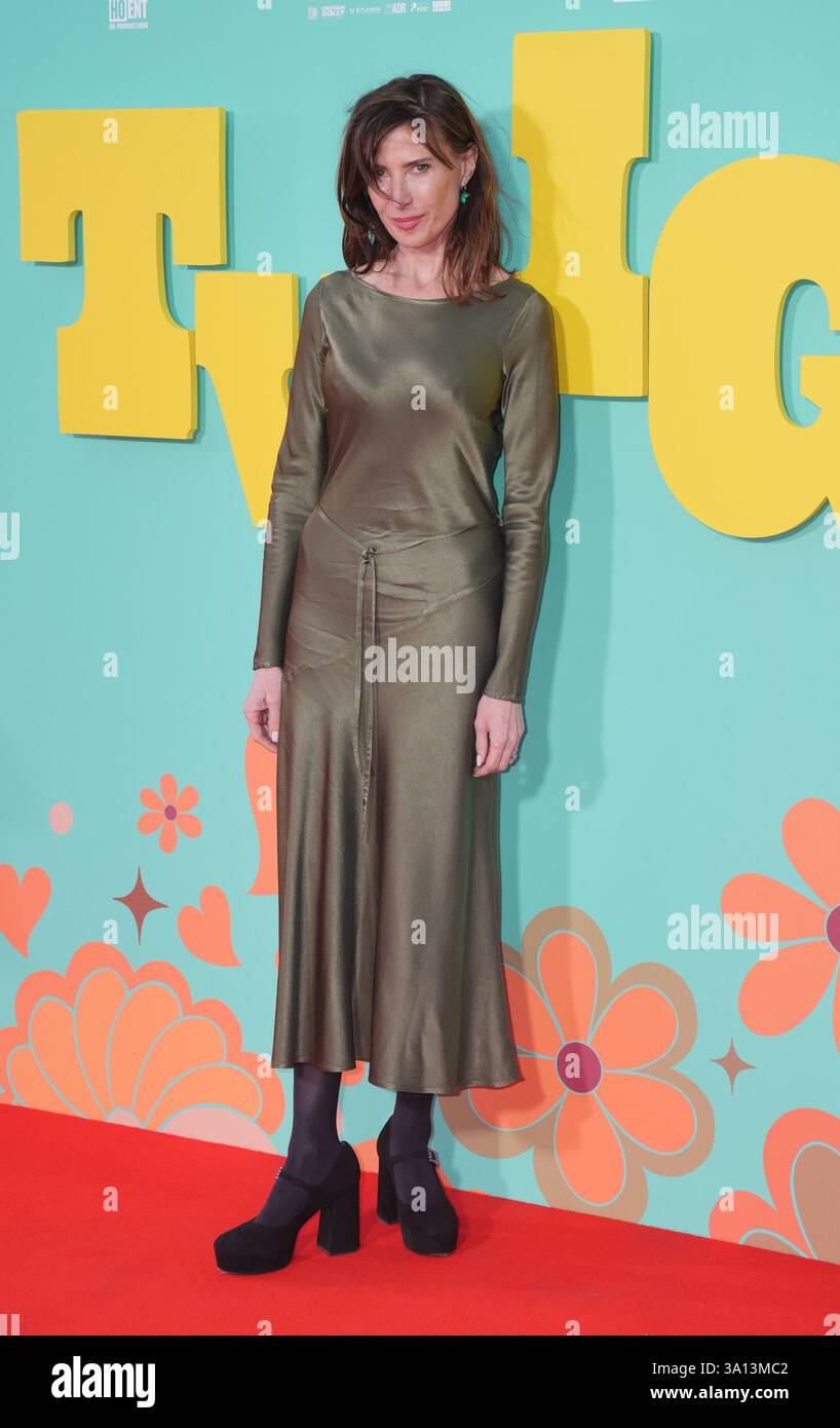 Ronni Ancona arriving for a celebrity screening for Twiggy at Vue West ...