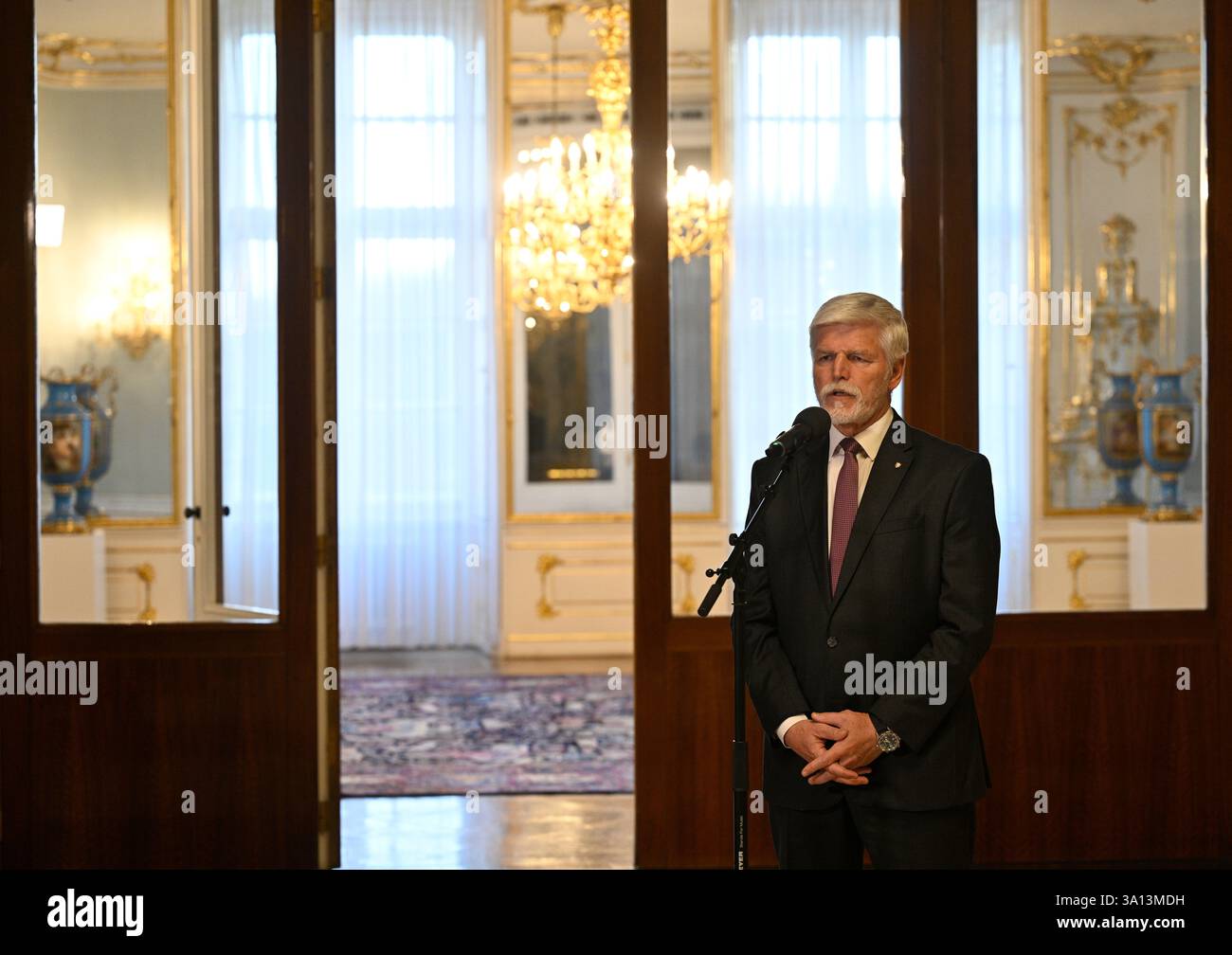 Prague, Czech Republic. 06th Mar, 2025. Czech President Petr Pavel ...