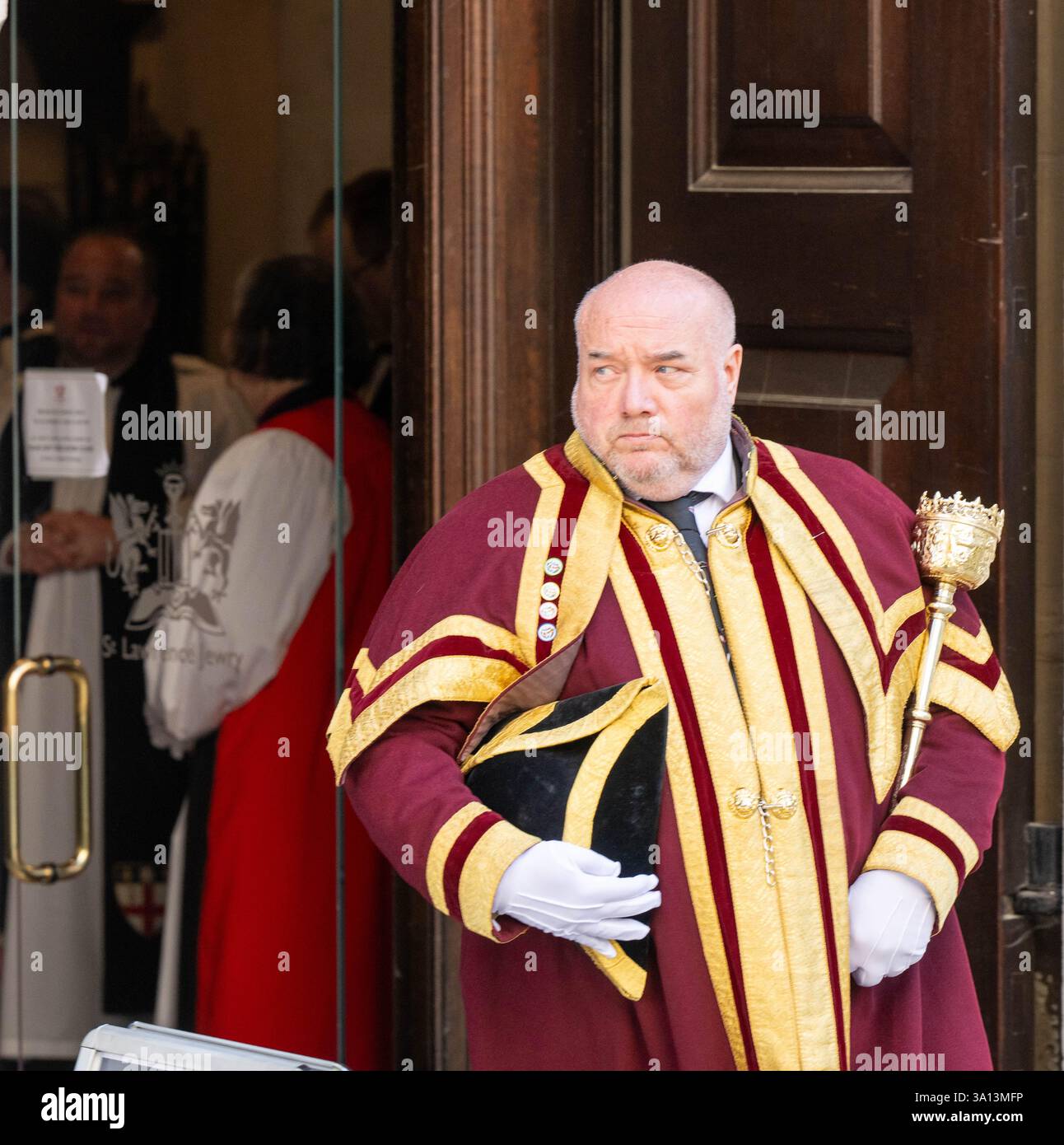 London UK 06 Mar 2025 The Spital Sermon in the church of St. Lawrence ...