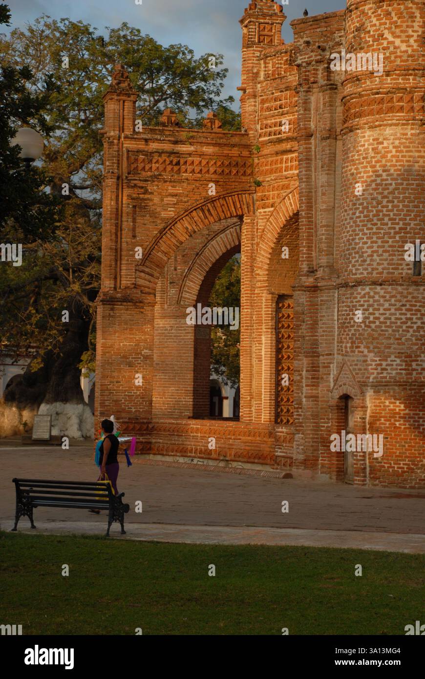 Chiapa de Corzo, Chiapas, México; 12 31 2023; A mexican woman walking ...