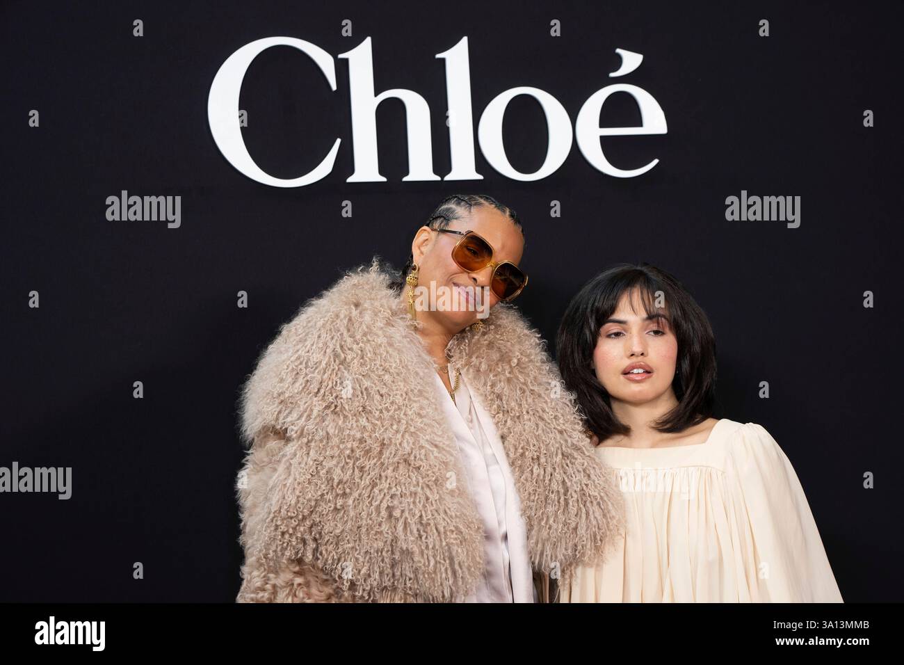 Neneh Cherry, right, and Mabel pose before the Chloe Fall/Winter 2025 ...
