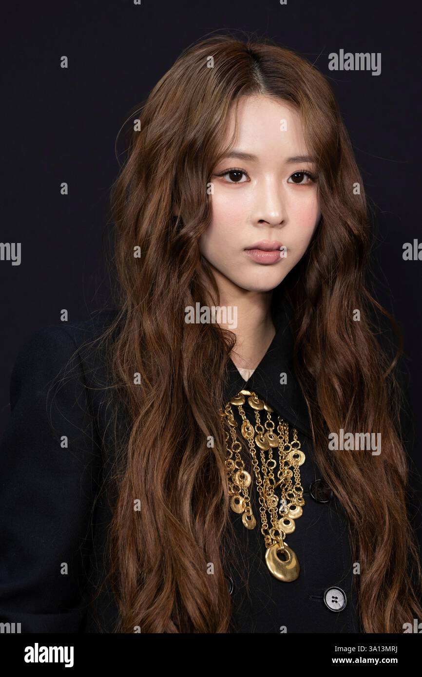 Michi Shimizu poses before the Chloe Fall/Winter 2025-2026 Womenswear ...